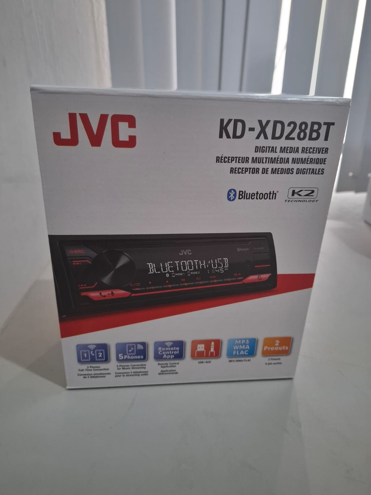 Autoestéreo JVC KD-X 28 BT – Import Audio