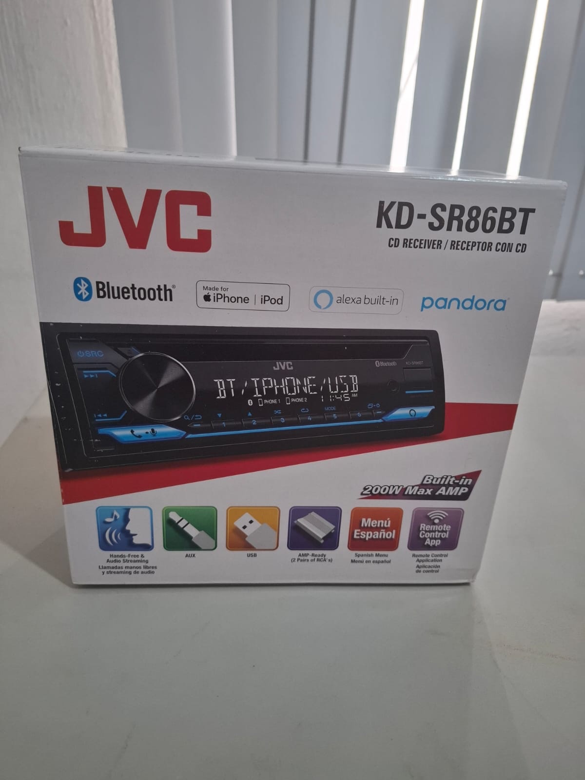 Autoestéreo JVC MOD. KD-SR86BT – Import Audio