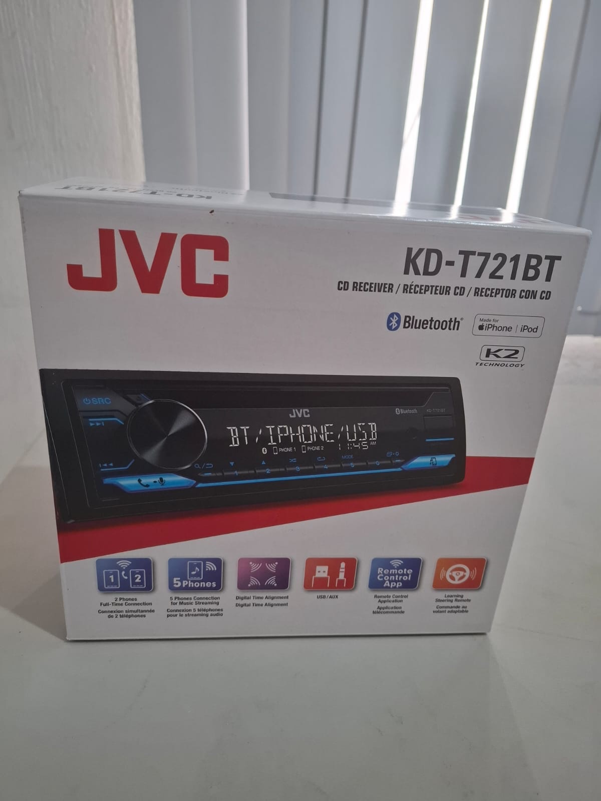 Autoestéreo JVC MOD KD-T721BT – Import Audio